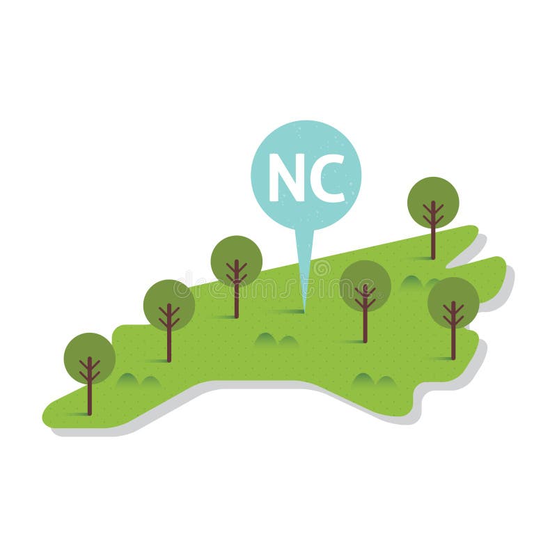 North Carolina State Map. Vector Illustration Decorative Design Stock ...
