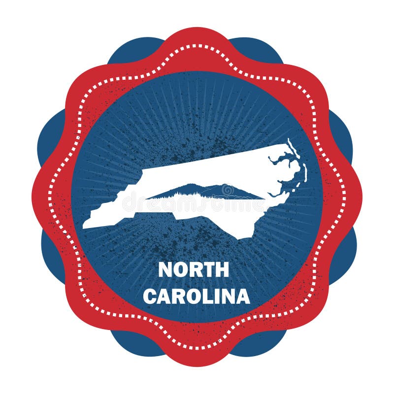 North Carolina State Map. Vector Illustration Decorative Design Stock ...