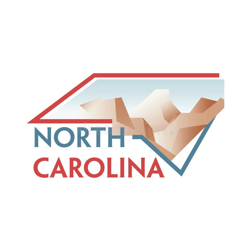 North Carolina State Map. Vector Illustration Decorative Design Stock ...