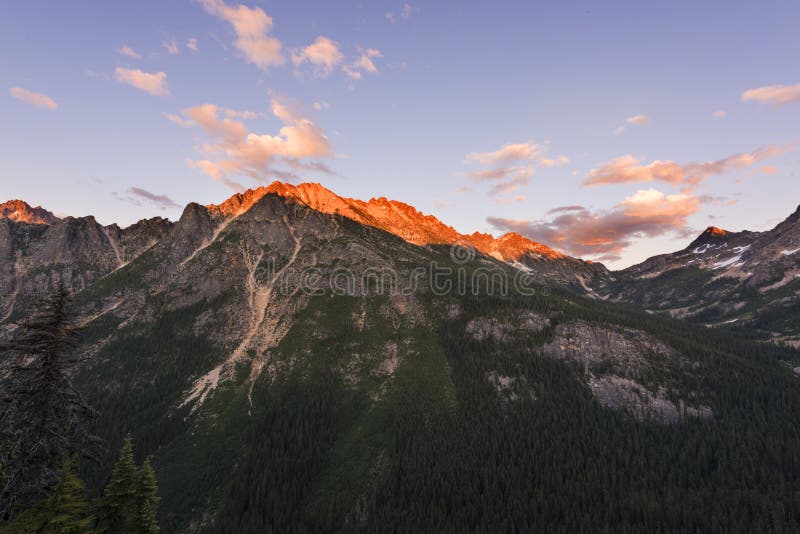 North Cascades Seen from Washington Pass Overlook Stock Photo - Image ...
