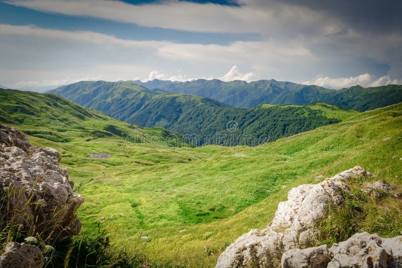 North Caucasus stock image. Image of alpine, landscape - 59112963