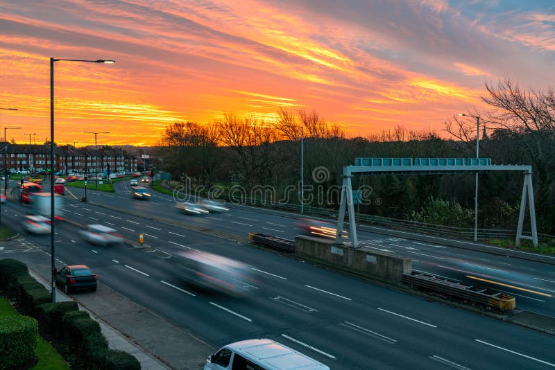 North Circular Road, London Stock Photo - Image of dusk, england: 237149040