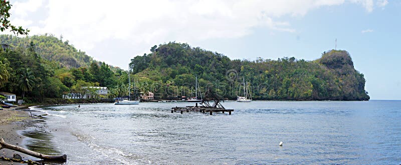 North Coast of the Island, St. Vincent and Grenadines Stock Image ...