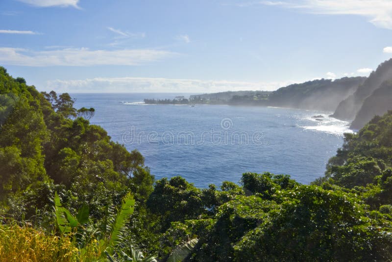 Azure Coast of Maui, HI stock image. Image of clouds - 22486673