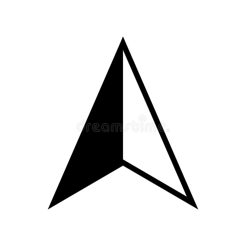 North and Compass Icon stock vector. Illustration of symbol - 266024494