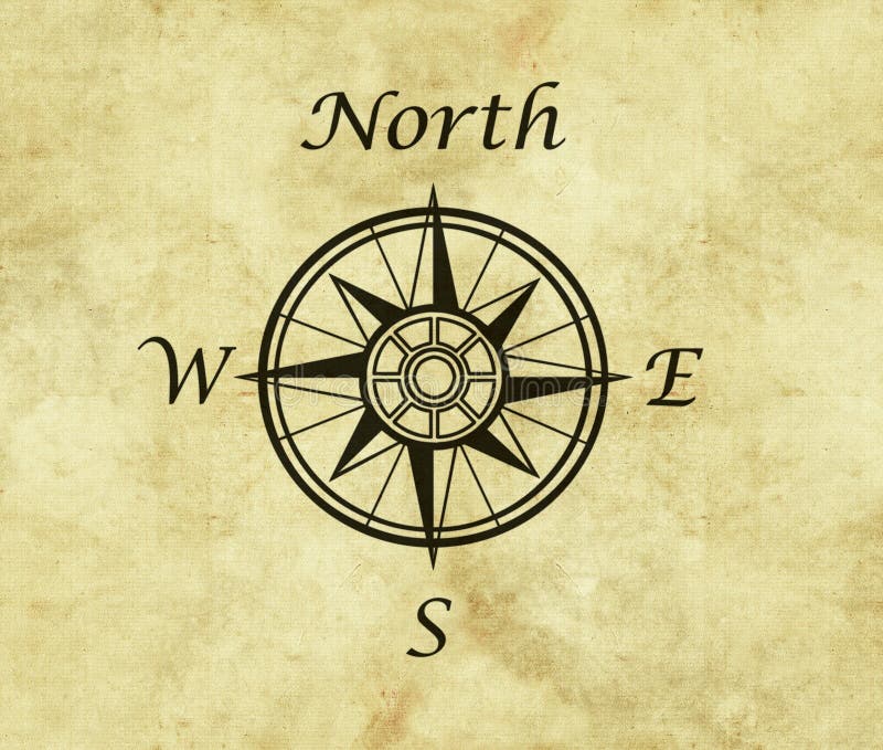 North compass map arrow stock vector. Illustration of travel - 5414890