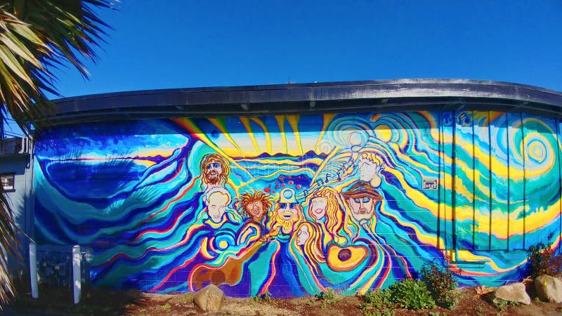 Psychedelic Mural editorial image. Image of north, mural - 110960485