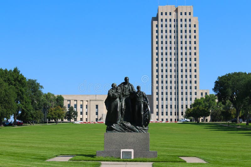 Capitol of North Dakota stock photo. Image of north, located - 91946558