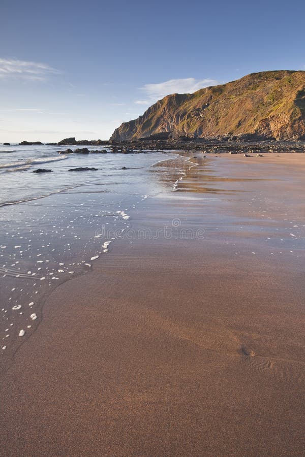 North Devon beach stock image. Image of coast, geology - 27865597
