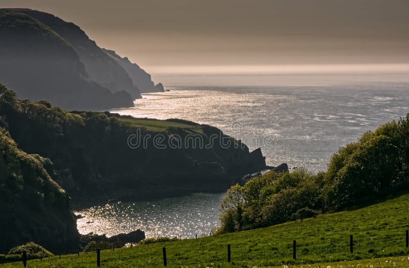 Coastline at North Devon, England Stock Image - Image of coastline ...