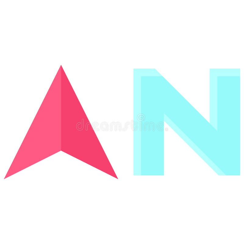 North Direction Icon, Location Map and Navigation Vector Stock Vector ...