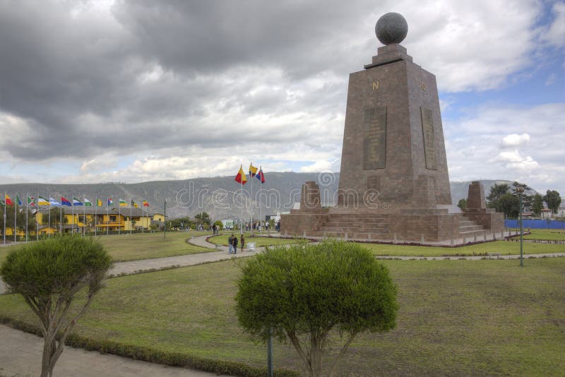 North-east Side of the Equator Monument Editorial Stock Photo - Image ...