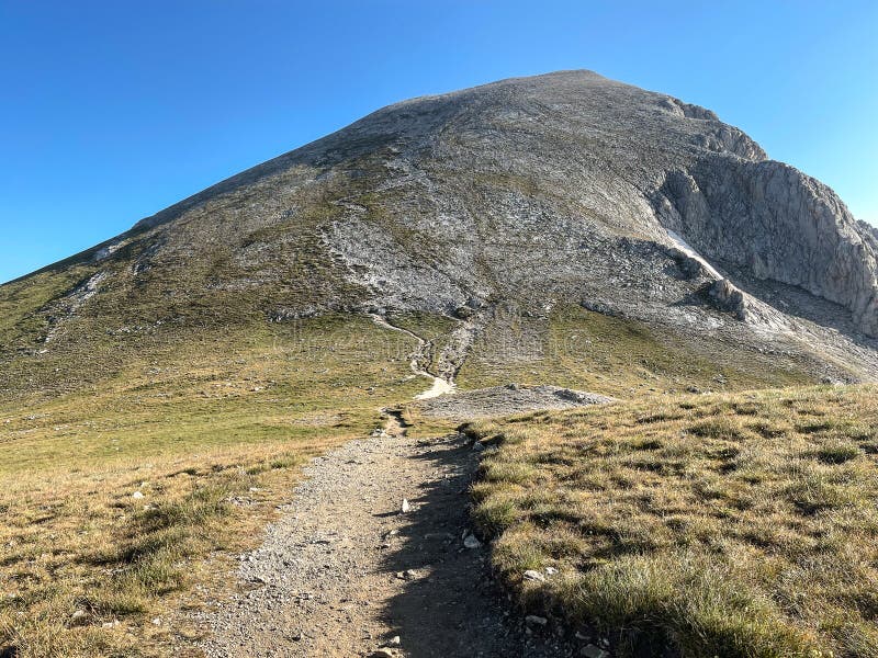 The North Face of Vihren Peak Stock Photo - Image of park, face: 228094506