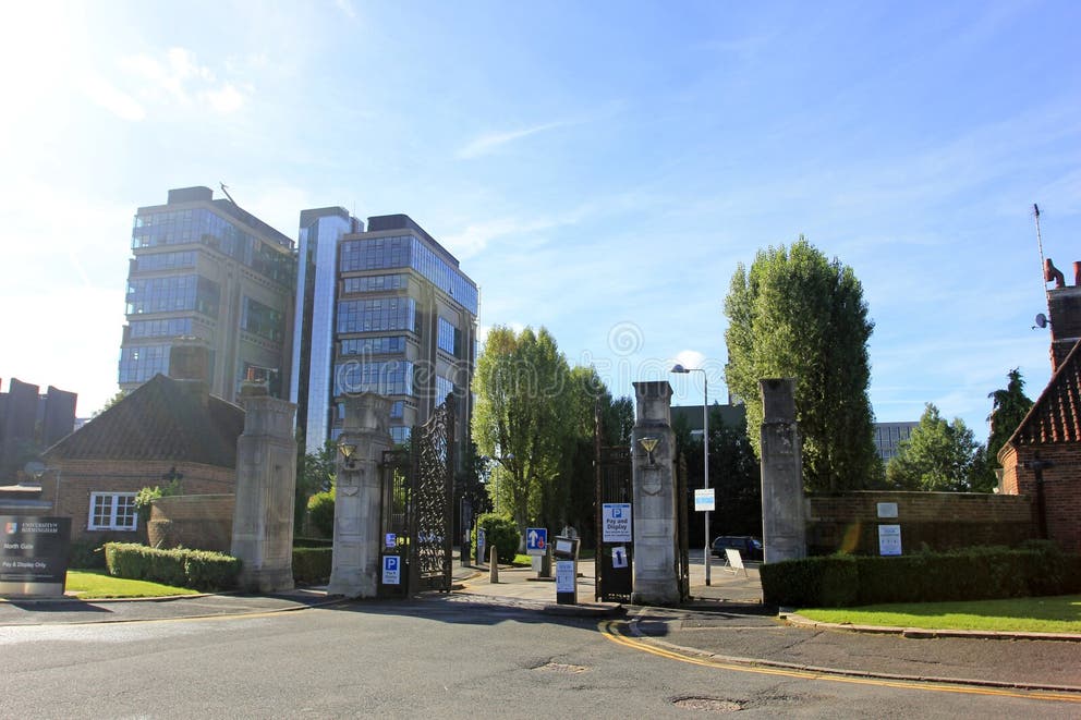 The North Gate in the University of Birmingham, UK Editorial Image ...