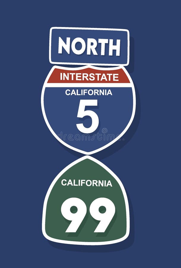 Interstate California Sign Stock Illustrations – 450 Interstate ...