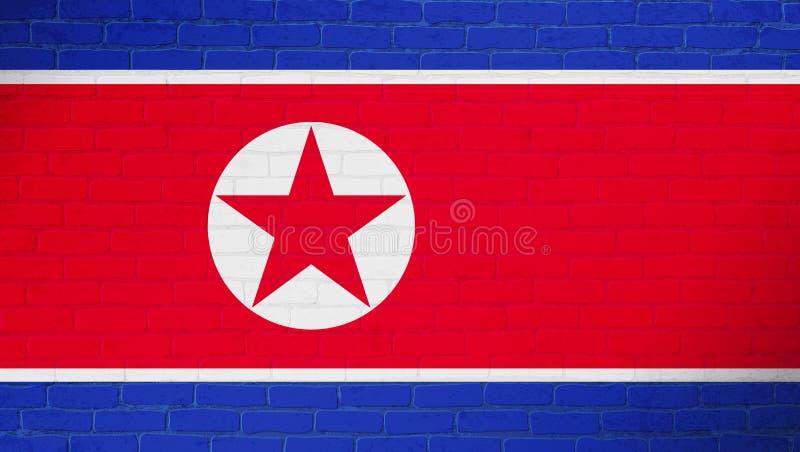 Us Flag On Brick Wall With Map Silhouette 3d Illustration Stock