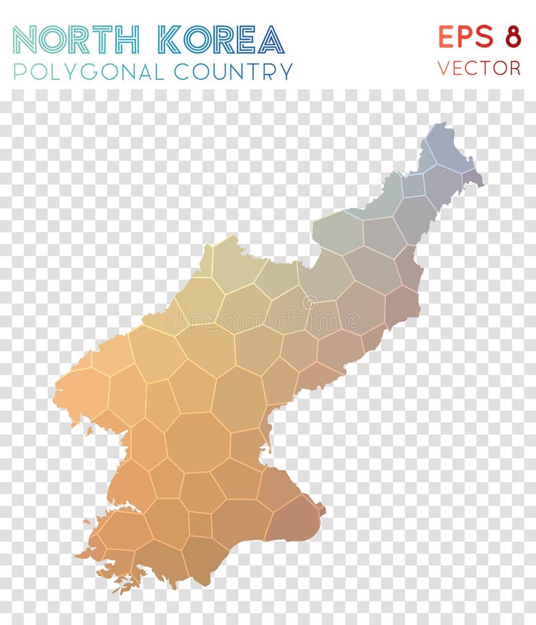 North Korea Polygonal Map, Mosaic Style Country. Stock Vector ... North Korea Polygonal Map, Mosaic Style Country. Stock Vector ...