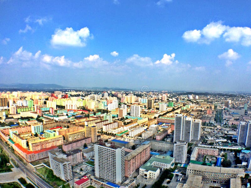 North Korea Pyongyang City editorial photography. Image of north ...