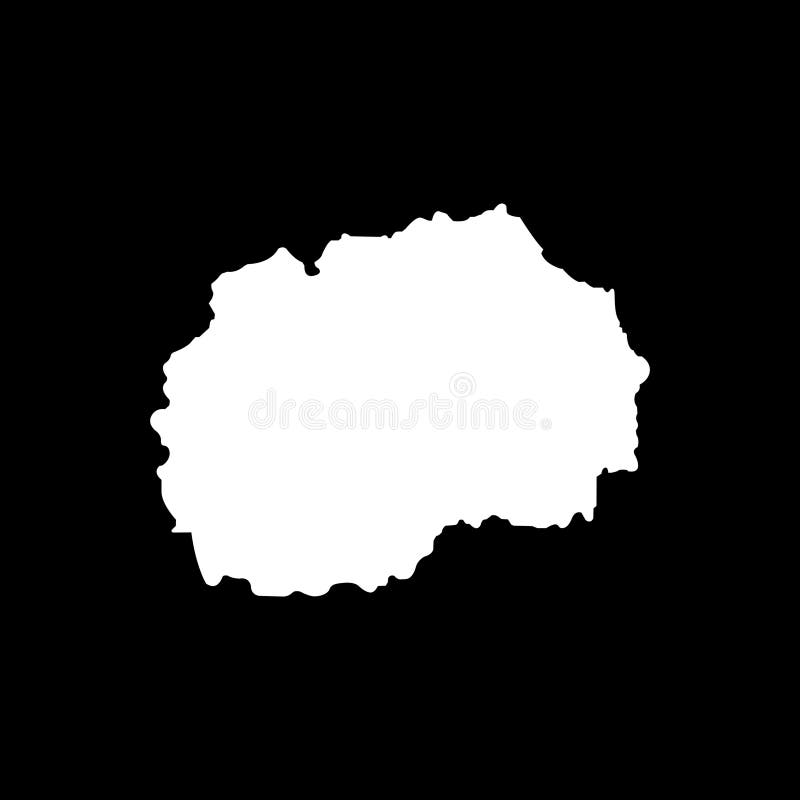 North Macedonia Map Icon stock vector. Illustration of administrative ...