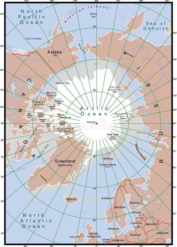 North Map stock vector. Illustration of latinamerica, positioning - 1638482