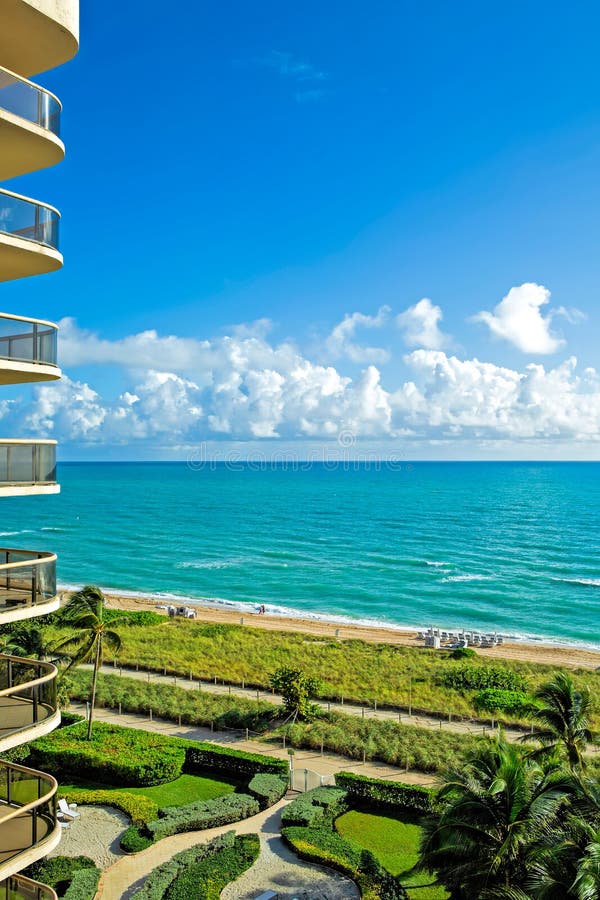 North Miami Beach Hotel View Stock Photo - Image of nature, landscape ...