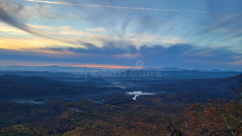 North Mountain Virginia Sunrise Views Stock Photo - Image of dawn ...