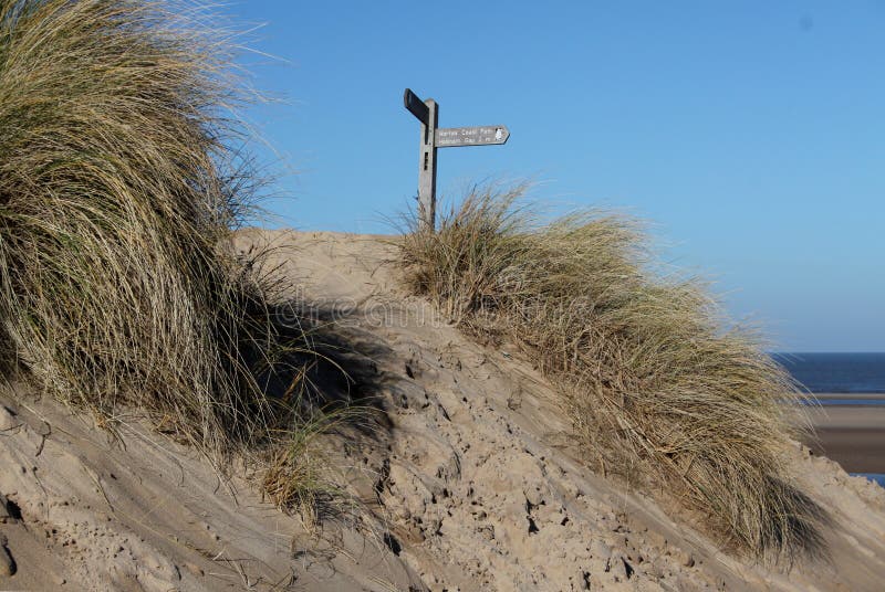 North Norfolk Coastal Footpath Stock Image - Image of nature, beach ...