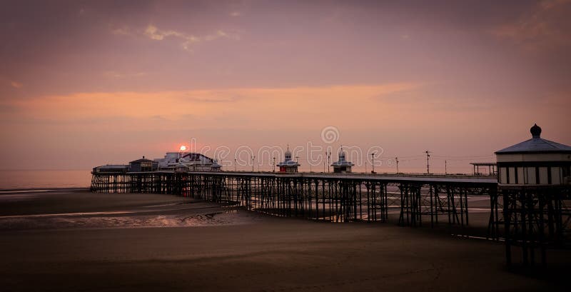 North pier Blackpool UK stock photo. Image of shore - 183207722