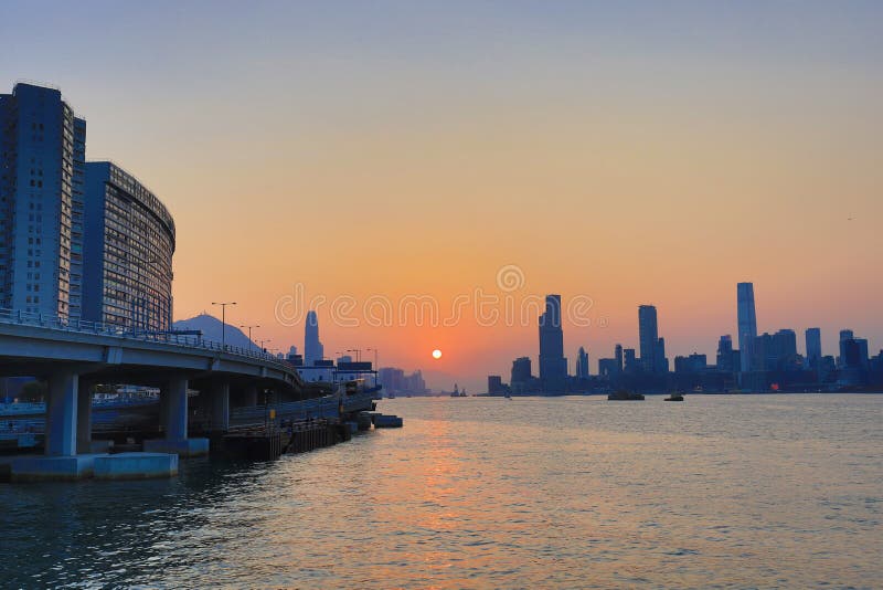 The Island Eastern Corridor at Hong Kong Stock Image - Image of ...