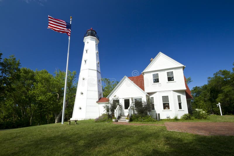 North Point Lighthouse stock image. Image of light, warning - 20903789
