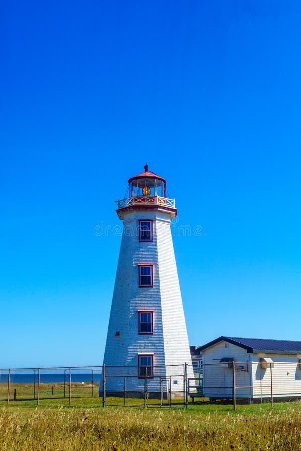 North Point Lighthouse, PEI Stock Photo - Image of beacon, island ...