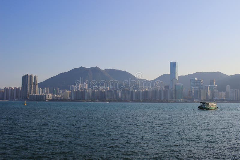 North Point Pier View of Kowloon Side Editorial Stock Photo - Image of ...