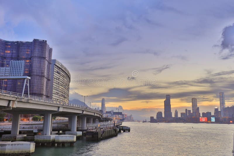 North Point Pier View of Kowloon Side Editorial Photo - Image of peak ...