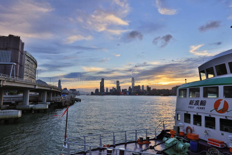 North Point Pier View of Kowloon Side Editorial Stock Photo - Image of ...