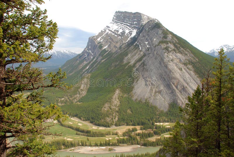 North Ridge of Mount Rundle Stock Image - Image of trailhead, julien ...