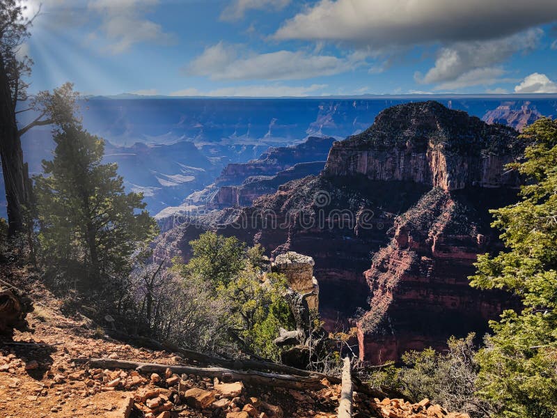 Late November at the North Rim in Grand Canyon National Park in Arizona ...