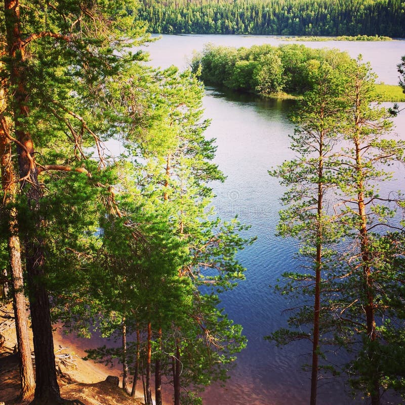 North of Scandinavia stock image. Image of vidsel, river - 97045797