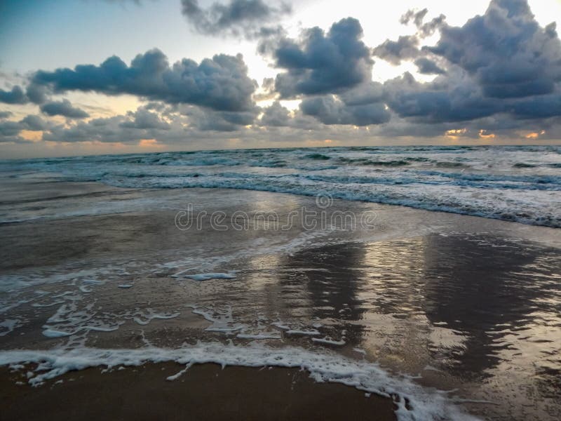 On the North Sea Beach in Denmark Stock Image - Image of sunlight ...