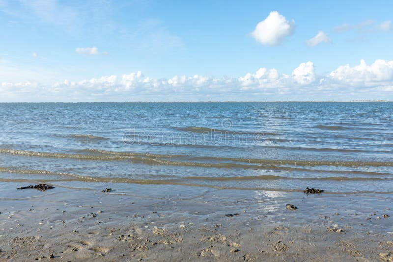 North Sea in Germany with Water, Waves and Sky Stock Photo - Image of ...