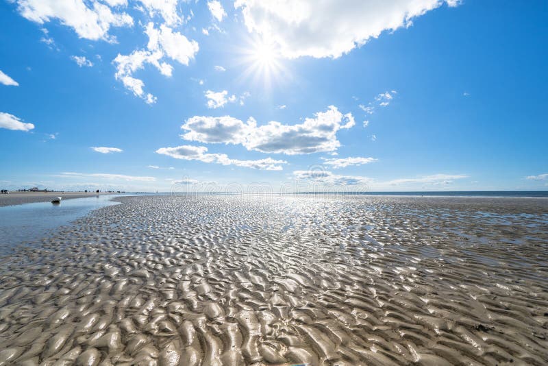 North Sea landscape stock photo. Image of clouds, landscape - 261247520