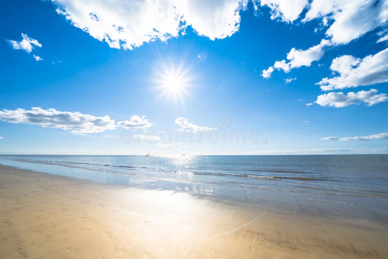 North Sea landscape stock image. Image of cloud, cancale - 263800927