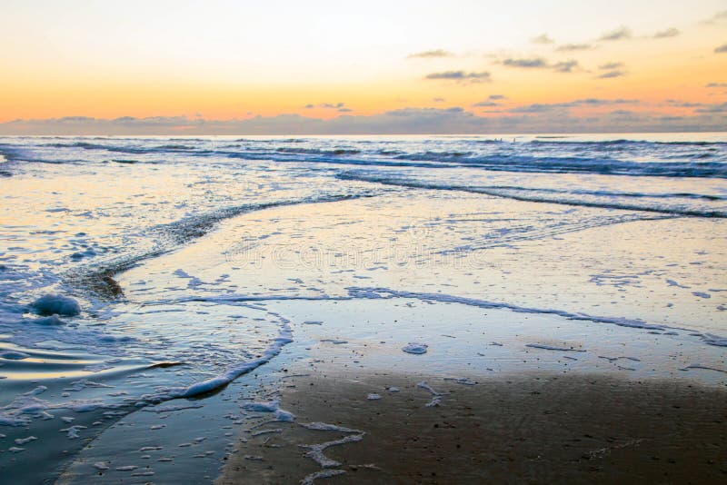 Sunset at Low Tide stock image. Image of nature, beach - 49240187