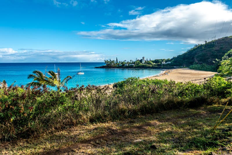 North Shore Beach Scenes in Oahu Hawaii Stock Photo - Image of north ...