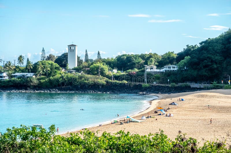 North Shore Beach Scenes in Oahu Hawaii Stock Image - Image of pacific ...