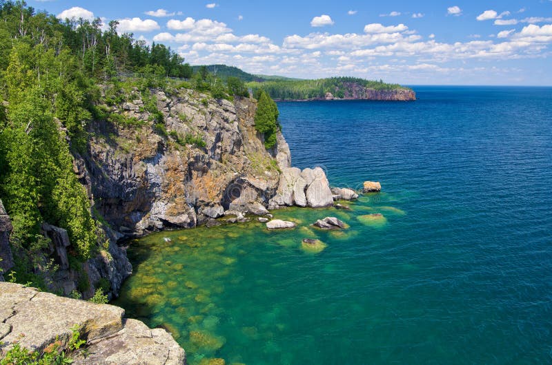Pictured Rocks National Lake Shore, Michigan USA Stock Image - Image of ...