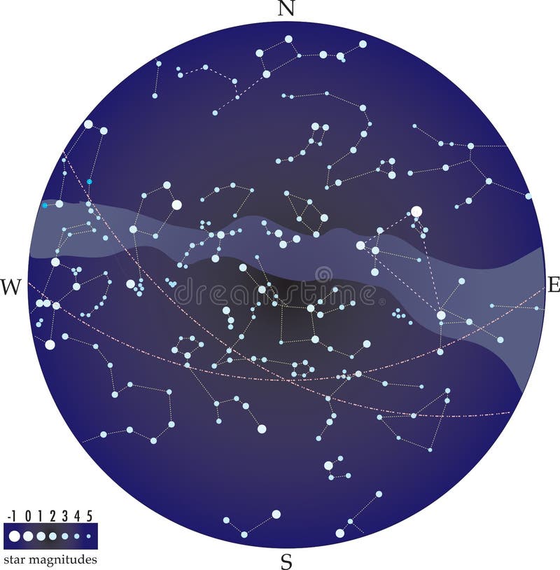 Star Constellations stock vector. Illustration of explore - 19565904