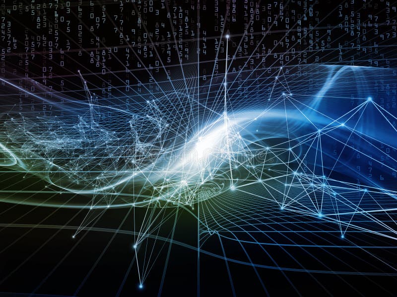 North of the Virtual World stock illustration. Illustration of backdrop ...