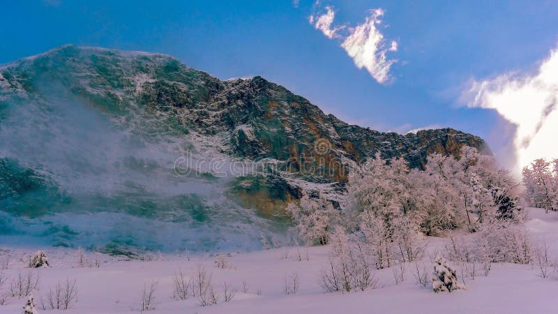The North Wall of Eiger Peak in Winter. Grindelwald, Switzerland Stock ...