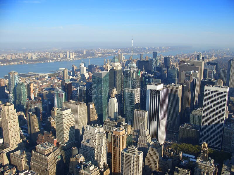 North West Manhattan, New York Stock Image - Image of downtown, apple ...
