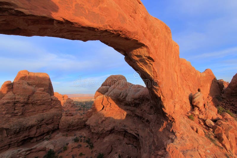 North Window Arch, Arches National Park, Utah, USA Stock Photo - Image ...